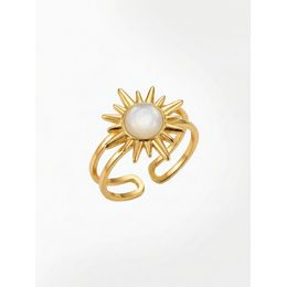 Nemomatheo Ring 'Aurora Calma' Damen Gr&ouml;&szlig;e 50/60 gold