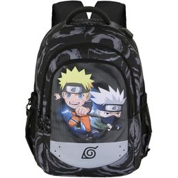 Naruto Rucksack Jungen Gr&ouml;&szlig;e One Size gelb / grau / schwarz