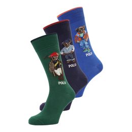 Polo Ralph Lauren Socken Herren Gr&ouml;&szlig;e 41/46 blau / navy / smaragd / rot