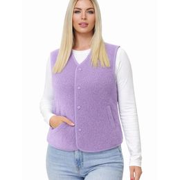Worldclassca Vest 'Damen Kurze Kuschel Weste' female Purple size S/L
