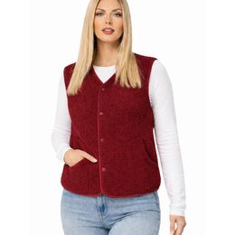 Worldclassca Vest 'Damen Kurze Kuschel Weste' female Red size S/L