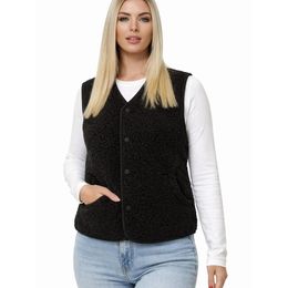 Worldclassca Vest 'Damen Kurze Kuschel Weste' female Black size S/L