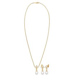 Elli Premium Jewelry Set female Gold, White size One Size