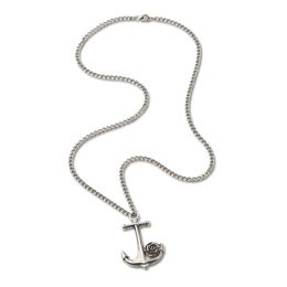 Collezione Alessandro Necklace 'Anchor' female Silver size Onesize
