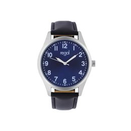 Lucardi Analog Watch 'Klassisch' male Blue, Black size Onesize