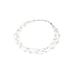 Elli Kette Damen Gr&ouml;&szlig;e 43 silber / perlwei&szlig;