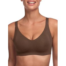 Cfab By Creamy Fabrics Bra 'Seamless Compact Push-Up BH' female Brown size 80