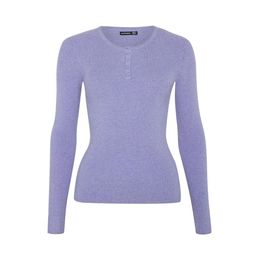 Antargo Sweater 'Basic Longsleeve with Buttons' female Purple size S
