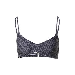 adidas originals Bikinitop 'Monogram' Damen Gr&ouml;&szlig;e 80 grau / schwarz