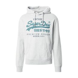 Superdry & Co Sweatshirt 'Duo Classic' Herren Gr&ouml;&szlig;e XXL dunkelgrau / graumeliert / petrol