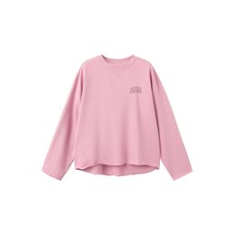 MANGO TEEN Sweatshirt 'TOURIST' Damen Gr&ouml;&szlig;e M/L rosa / schwarzmeliert