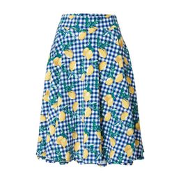 Blutsgeschwister Rock 'Fullmoon Circle' Damen Gr&ouml;&szlig;e 38 blau / zitronengelb / jade / wei&szlig;