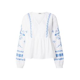 Only Bluse 'ONLRUIKA' Damen Gr&ouml;&szlig;e XL blau / wei&szlig;