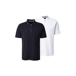Jack & Jones Premium Poloshirt 'JPRBLAETHAN' Herren Gr&ouml;&szlig;e XL schwarz / wei&szlig;