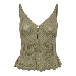 Only Stricktop 'ONLLISON' Damen Gr&ouml;&szlig;e L oliv