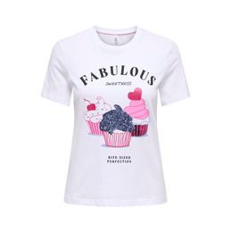 Only T-Shirt 'ONLKITA' Damen Gr&ouml;&szlig;e XS opal / rosa / schwarz / wei&szlig;