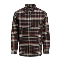Jack & Jones Jack & Jones Button Up Shirt 'JJJames' male Brown size XXL