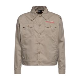 King Kerosin Between-Season Jacket 'Motor Garage' male Beige size L