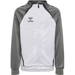 Hummel Athletic Zip-Up Hoodie 'Lead 2.0' boy White size 164