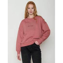 Greenbomb Sweatshirt 'Wild Soul' (GOTS) Damen Gr&ouml;&szlig;e XS altrosa