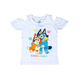 Bluey Shirt 'Bluey & Bingo T-Shirt' girl White size 110