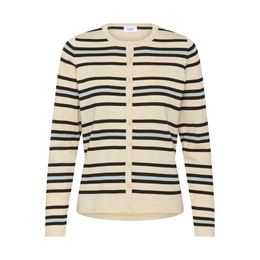 Saint Tropez Strickjacke 'PilaSZ' Damen Gr&ouml;&szlig;e XXL beige / hellblau / schwarz
