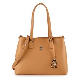 U.S. Polo Assn. Handtasche 'Jones' Damen Gr&ouml;&szlig;e One Size cognac