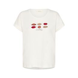 Cream Shirt 'Lumilla' Damen Gr&ouml;&szlig;e S rot / wei&szlig;