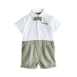 Baker By Ted Baker Overall Jungen Gr&ouml;&szlig;e 92 oliv / wei&szlig;