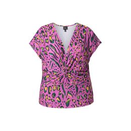 Ulla Popken Shirt Damen Gr&ouml;&szlig;e 9XL/10XL gelb / gr&uuml;n / pink