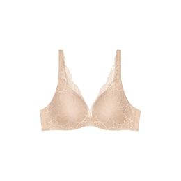 Triumph Bra ' Red Label Body Make-Up Illusion Lace ' female Beige size 80