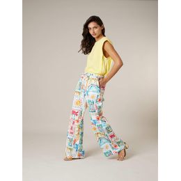 Deeluxe Hose 'Lorela' Damen Gr&ouml;&szlig;e 54 blau / orange / rot / wei&szlig;