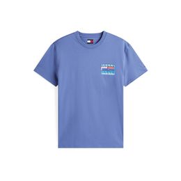 Tommy Jeans T-Shirt Herren Gr&ouml;&szlig;e M indigo / aqua / rosa / orangerot