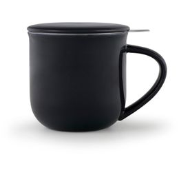 Tasse "Eva", 10cm, 350ml, blau, Viva Scandinavia, Trinkgef&auml;&szlig;e, mit Teesieb und Deckel, 350 ml