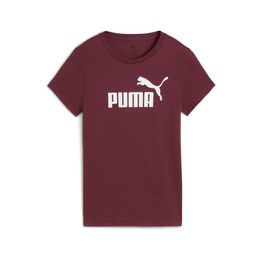 Puma Damen T-Shirt "ESS NO. 1 LOGO HEATHER TEE", rot, Gr. XL, bedruckt, Jersey, Obermaterial: 100% Baumwolle, Shirts, regul&auml;re Passform,