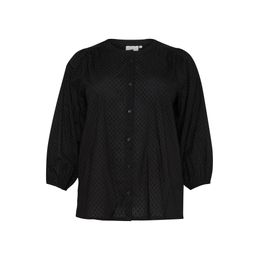Kaffe Curve Bluse 'KC Rory' Damen Gr&ouml;&szlig;e XL schwarz / schwarzmeliert