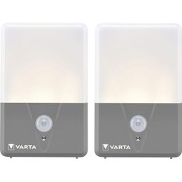 Varta Taschenlampe "Motion Sensor Night Light 2er-Pack", L:6,3cm, grau, Mobilleuchten