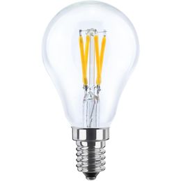 Segula LED-Leuchtmittel "LED Tropfenlampe", L:8,8cm &Oslash;:4,8cm, transparent, Leuchtmittel, dimmbar, E14, Tropfenlampe, 2700K