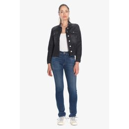 Damen Slim-fit-Jeans "PULPHIRE", blau, Gr. 24, Le Temps Des Cerises, 92% Baumwolle, 8% Elasthan, Jeans, mit modischer Waschung