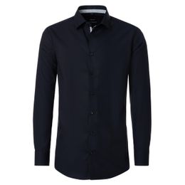 Venti Herren Businesshemd "Venti Businesshemd Langarm uni", schwarz, Gr. 41, unifarben, 100% Baumwolle, Hemden