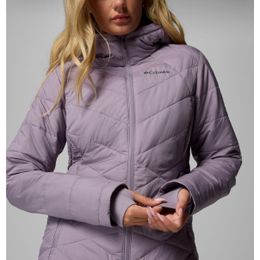 Columbia Damen Steppjacke "Heavenly Hooded Jacket", lila, Gr. M, Web, Obermaterial: 100% Polyester. Wattierung: 100% Polyester, Jacken, mit