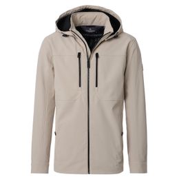 Casamoda Herren Softshelljacke "Casamoda Softshelljacke uni"beige, Gr. S, 92% Polyester, 8% Elasthan, Jacken