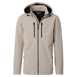Casamoda Herren Softshelljacke "Casamoda Softshelljacke uni"beige, Gr. XL, 92% Polyester, 8% Elasthan, Jacken