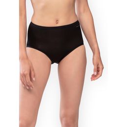 Mey Damen Taillenslip "Lights", Gr. 44, schwarz, Single Jersey, Obermaterial: 55% Baumwolle, 40% Viskose, 5% Elasthan, gemustert, Unterhosen, mit
