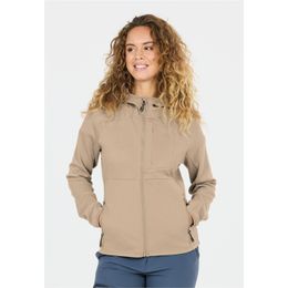 Laufjacke WHISTLER "Langley", Damen, Gr. 40, natur, 76% Polyester, 17% Viskose, 7% Elasthan, unifarben, lang, ohne Ausschnitt, Jacken, aus atmungsaktivem Material