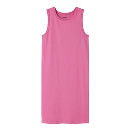 name it M&auml;dchen Jerseykleid "NKFNAKAL SL SLIM DRESS NOOS", pink, Gr. 140, Jersey, Obermaterial: 95% Baumwolle, 5% Elasthan, Kleider,