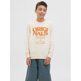 Jack & Jones Jack & Jones Junior Sweatshirt Jungen Gr&ouml;&szlig;e 152 ecru / mandarine