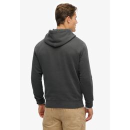 Superdry Herren Kapuzensweatshirt "MICRO LOGO HOOD", schwarz, Gr. XL, unifarben, angeraute Sweatware, Obermaterial: 80% Baumwolle, 20% Polyester,