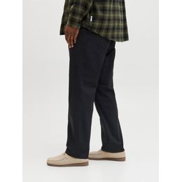 Jack & Jones PlusSize Herren Slim-fit-Jeans "JJIGLENN JJORIGINAL MF 071 NOOS PLS"schwarz denim, Gr. 54, JACK & JONES PLUSSIZE, Abriebeffekte, Denim/Jeans, Obermaterial: