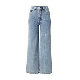 Vila Jeans 'VIFREYA' Damen Gr&ouml;&szlig;e 29 blue denim / limette / wei&szlig;